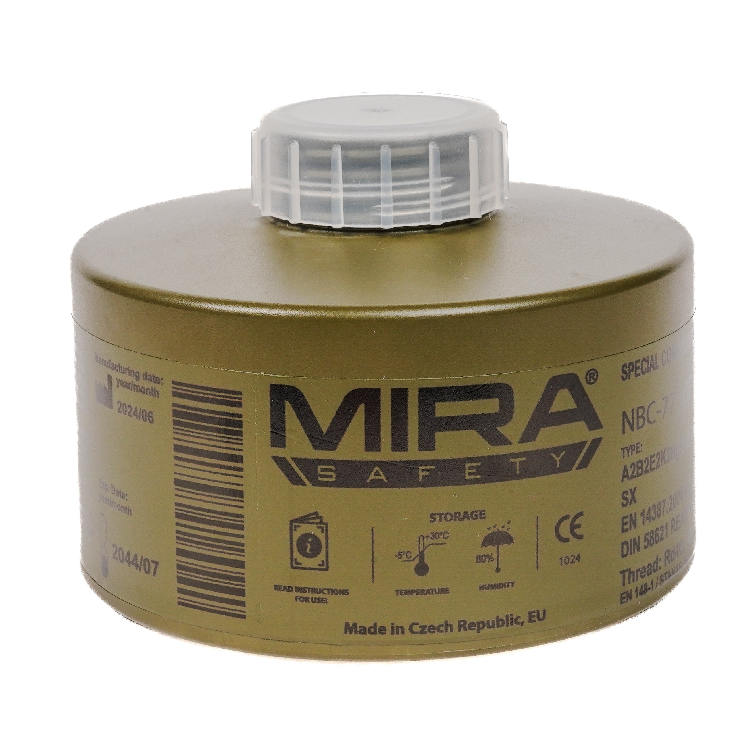 NBC-77 SOF 40mm NATO Filter | MIRA Safety CBRN Filter