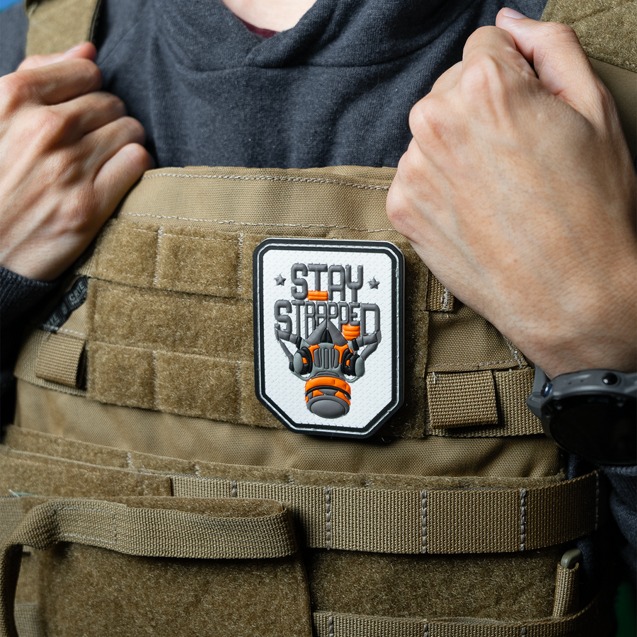 "Stay Strapped" PVC Morale Patch | MIRA Safety
