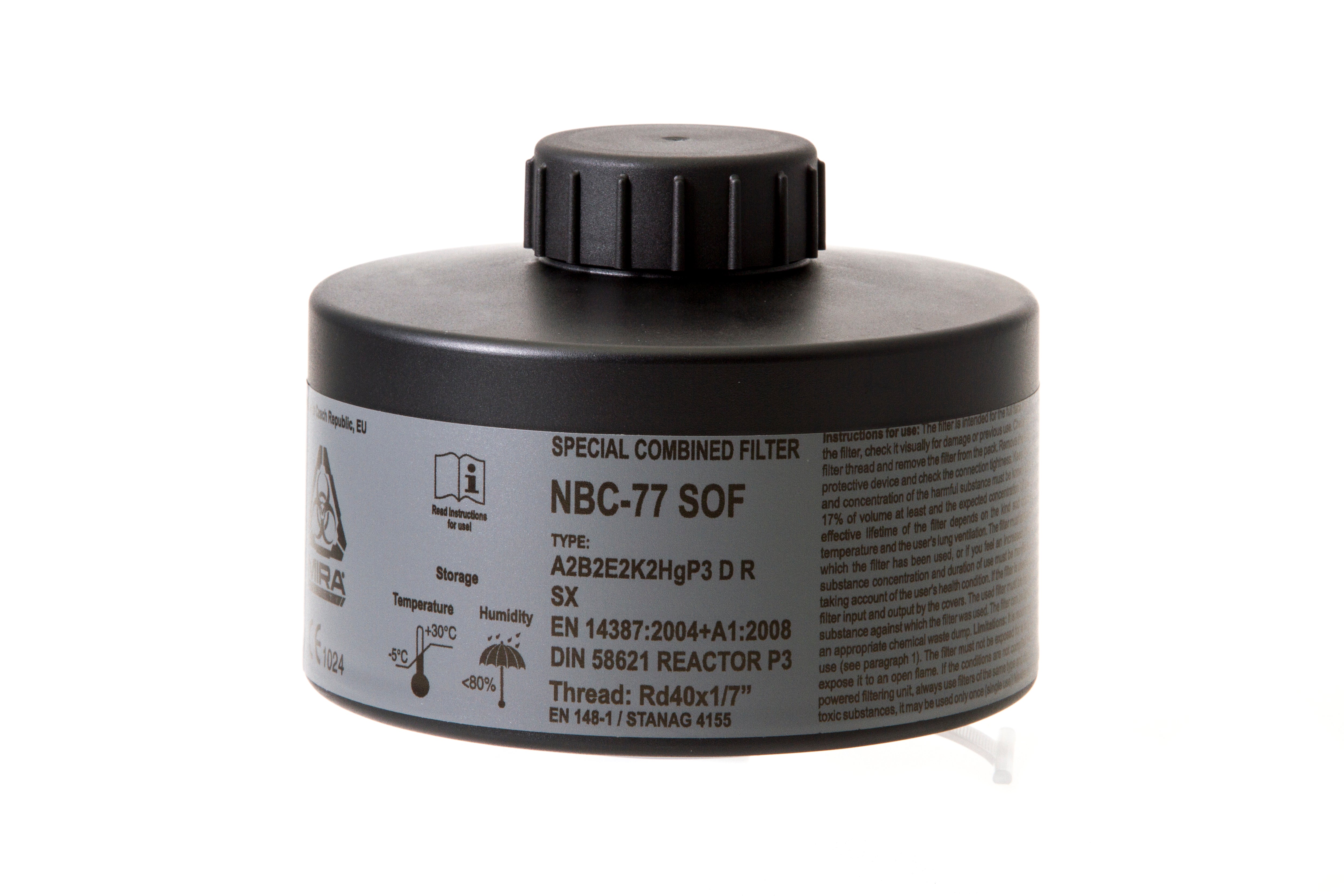 NBC-77 SOF 40mm NATO Filter | MIRA Safety CBRN Filter